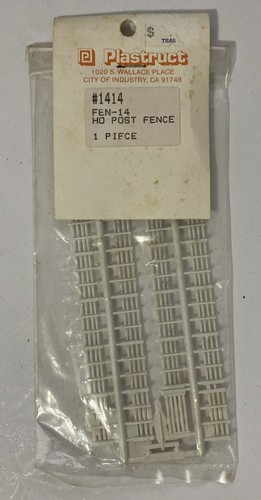 Plastruct HO 1:87 SCALE FEN-14 old #1414 POST FENCE 90453 | eBay