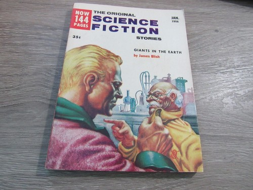 THE ORIGINAL SCIENCE FICTION STORIES 1/56 PULP SF DIGEST MAGAZINE FREAS ...