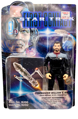 Playmates Toys Star Trek: First Contact Commander Riker Action Figure ...