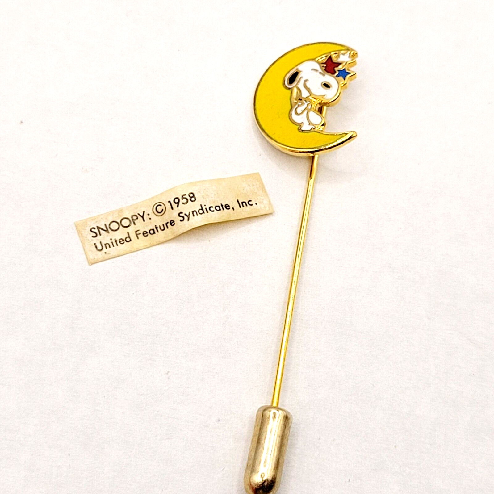 SNOOPY in Crescent MOON with Stars 1958 UFS Aviva Clo… - Gem