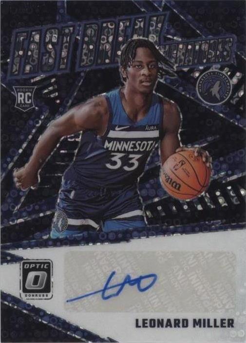 2023-24 Panini Donruss Optic - Fast Break Signatures Leonard Miller # ...