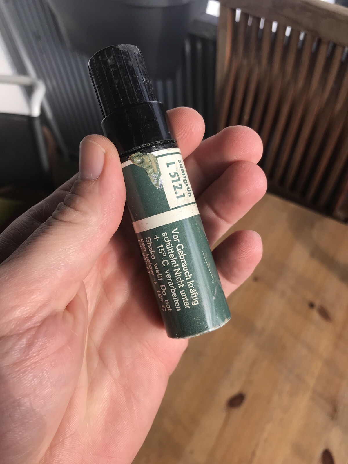 VW LACKSTIFT SAMTGRÜN GREEN PAINT PEN SPLIT BUG BEETLE BUS BULLI SAMBA ...