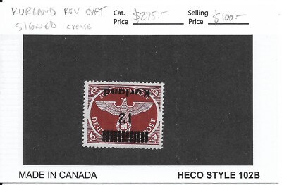 Germany: Kurland: Inverted Overprint, Signed (crease) (53632) | eBay