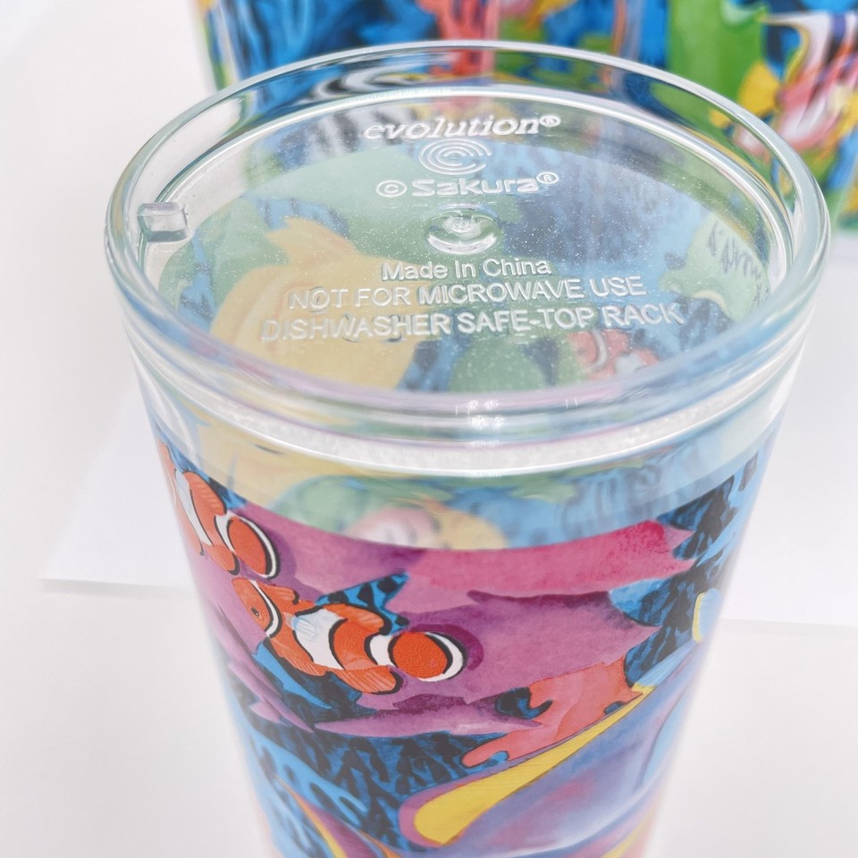 Sakura Evolution Tropical Fish Tumblers Set 6 Ocean Coral Sea Life Cups ...