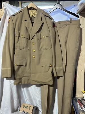 VTG Vietnam Regulation US Army Officer Khaki Tropical Uniform Jacket ...