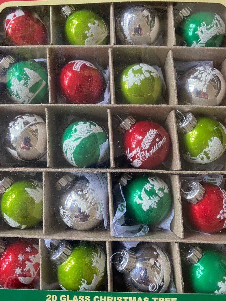 New 5 Boxes / 100 Christmas Ornaments Shiny Brite Christopher Radko | eBay