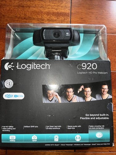 Logitech C920 Full HD 1080p Pro Webcam 15 mp Stereo Microphone Blk Auto ...