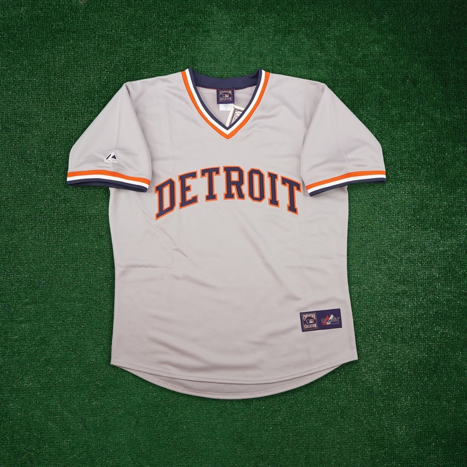 Chet Lemon 1984 Detroit Tigers Cooperstown Grey Road Throwback Jersey ...