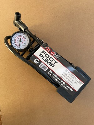 One23 Single Barrel Foot Pump - Car/Cycle/Motorbike - 100psi - Brand ...
