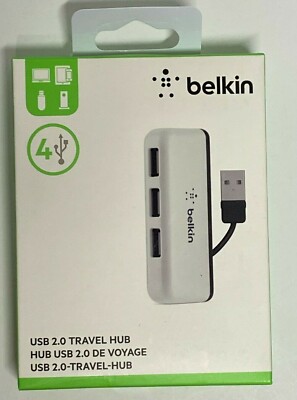 Belkin USB 2.0 Travel Hub - 4 Port - New | eBay