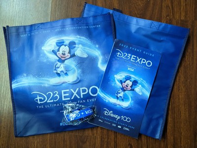 Disney D23 Expo 2022 Exclusive Tote Bag (x2), Lanyard, And Guide Map | eBay