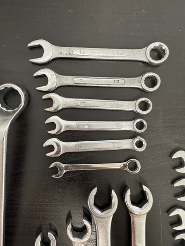 Lot of 33 Assorted Generic Wrenches Spanners Combination | eBay