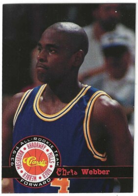 1994 Classic Draft #13 Chris Webber ART basketball card, in very good ...