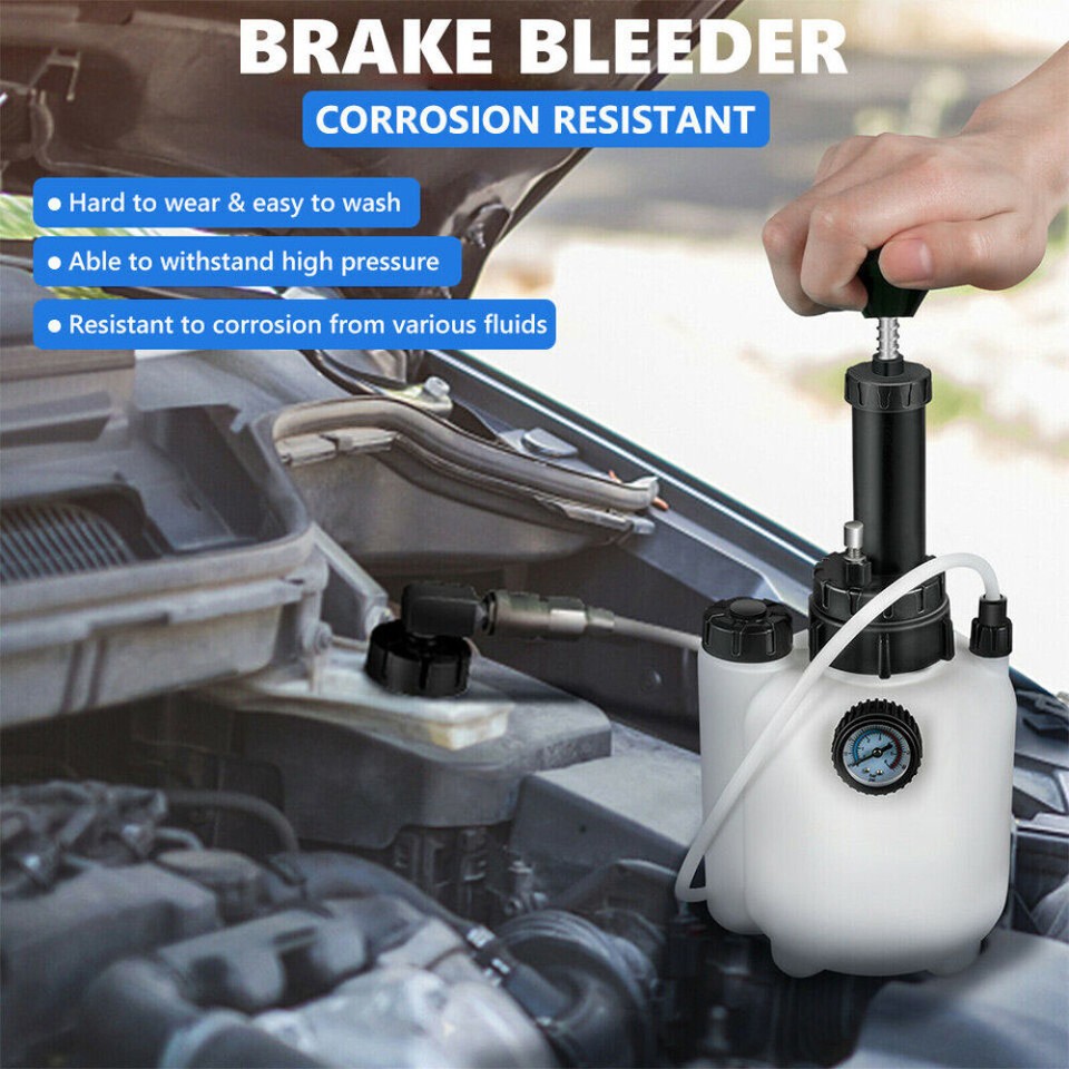 3L+1L Brake System Clutch Fluid Pressure Bleeder Bleeding Kit Car Bleed ...