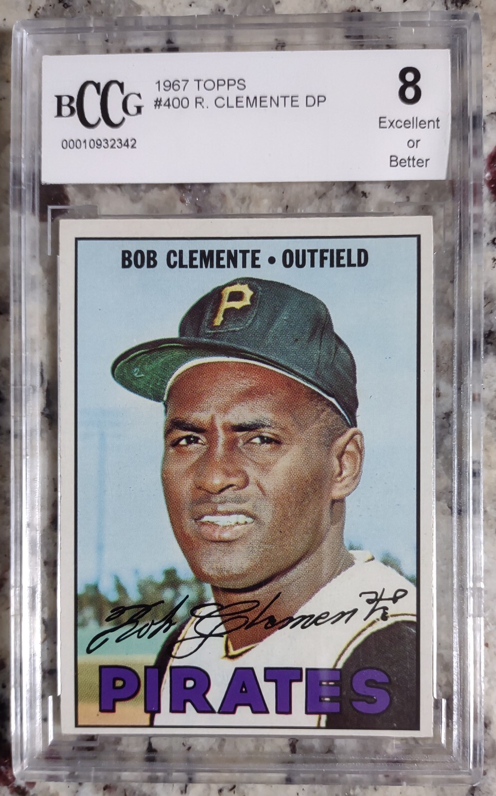 GREAT EYE APPEAL! Roberto Clemente 1967 Topps #400 Graded BCCG 8 | eBay