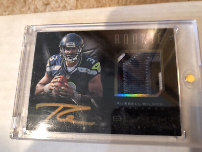Russell Wilson Rookie Card Auto 2012 Panini Black /349 | eBay