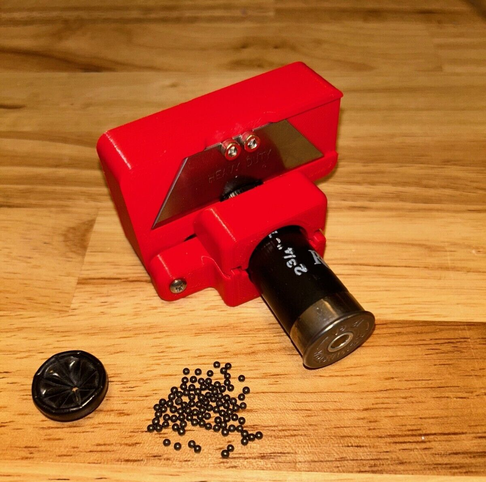 Red - 12ga Shotgun Shotshell Shell Trimmer Crimp Cutter Tool 12 Gauge ...