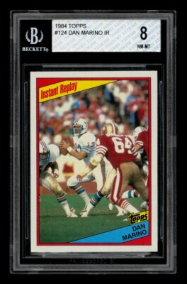 1984 Topps Set-Break #124 Dan Marino IR BVG 8 NM-MT | eBay