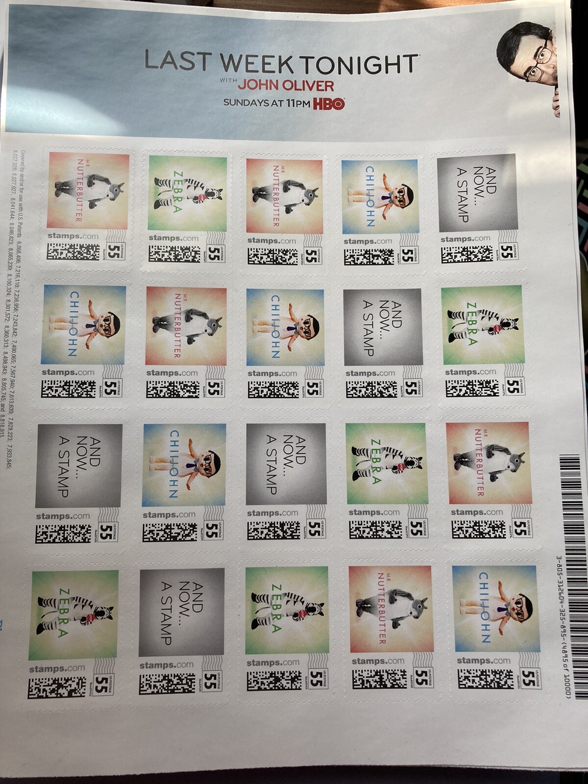 Last Week Tonight John Oliver Stamps Limited Edition laststamptonight ...