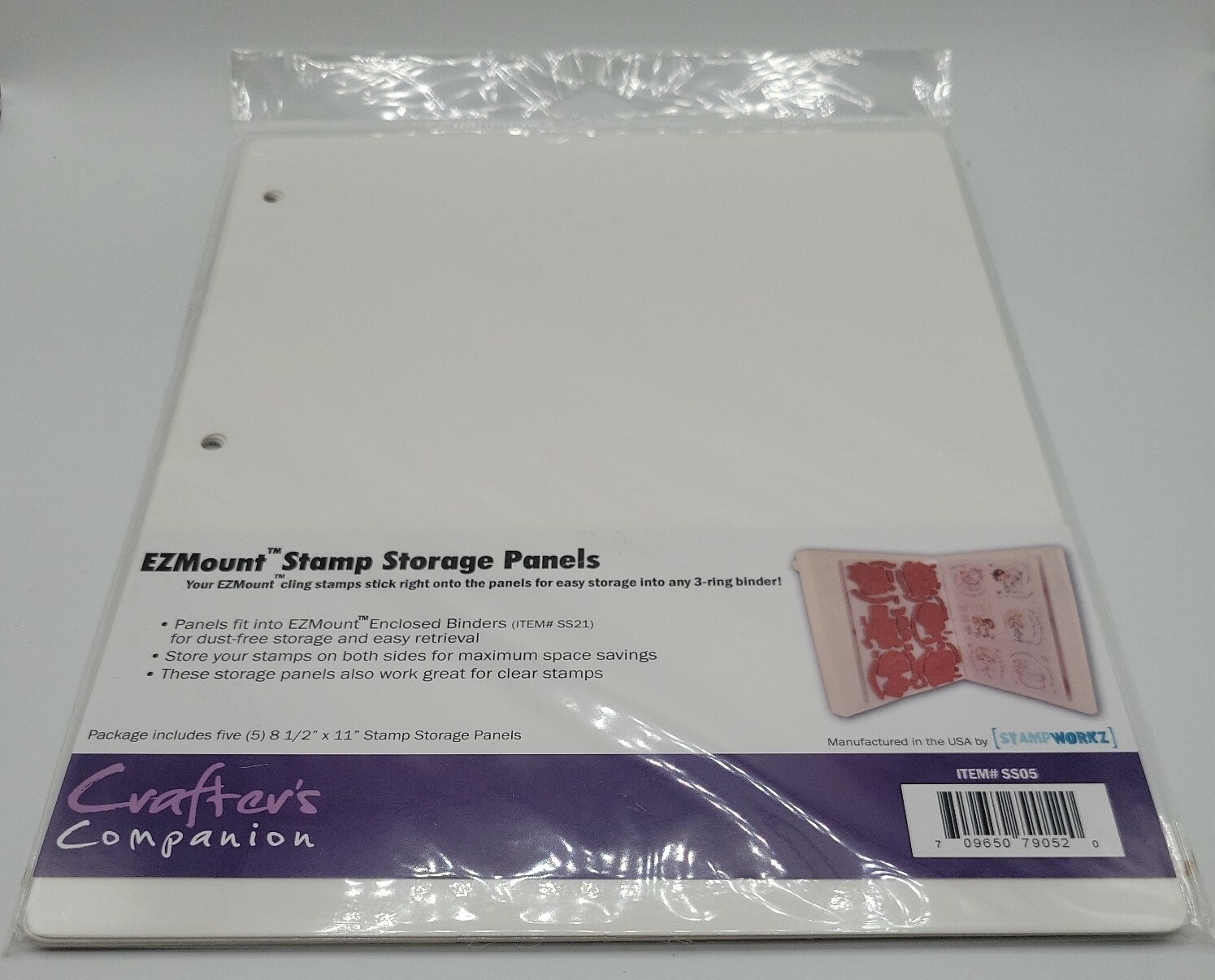 Crafter's Companion EZMount Lightweight Stamp Storage Panels 5/Pkg-8.5 ...
