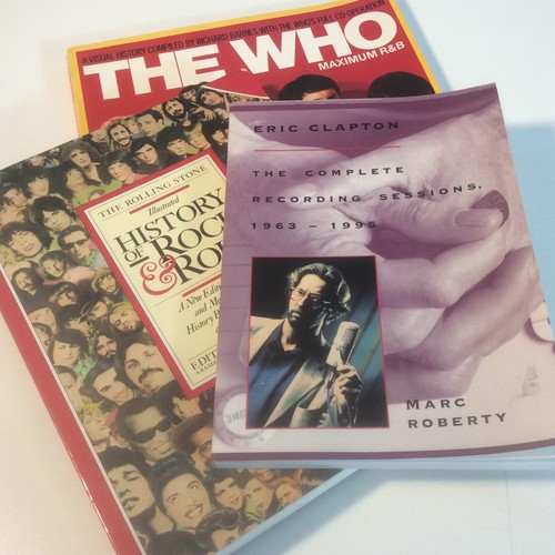 3 Rock & Roll History Books Classic Music The Rolling Stone The Who ...
