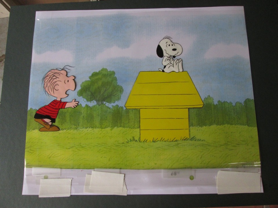 Peanuts Snoopy and Linus Cel 1983 Charlie Brown & Snoopy Show | eBay