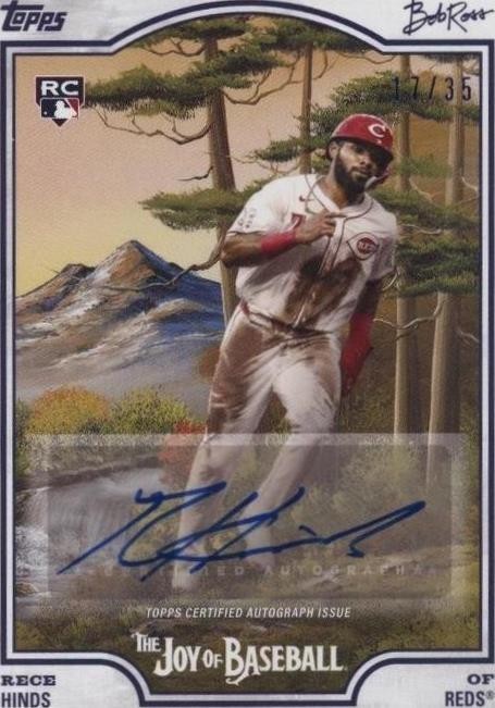 2025 Topps X Bob Ross the Joy of Baseball - Rece Hinds #94 Titanium ...