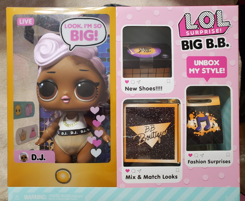 MGA LOL Surprise BIG B.B. - Big Baby "D.J" Doll NRFB 2001 11" Dressed ...