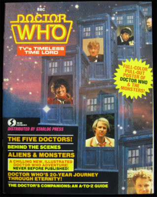 Doctor Who RARE 1983 Starlog Press Magazine w/Monster Poster BBC TV ...