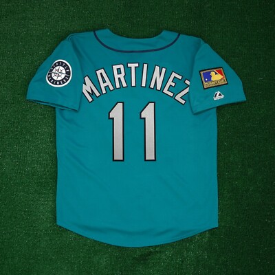 Edgar Martinez 1994 Seattle Mariners 125th Anniv. Alt Teal Jersey Men's ...