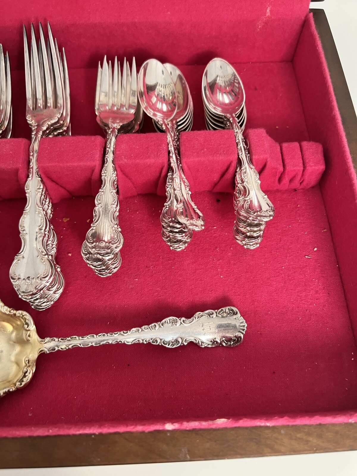 Chantilly Birks Canada Sterling Silver Flatware Set Service For 12 ...