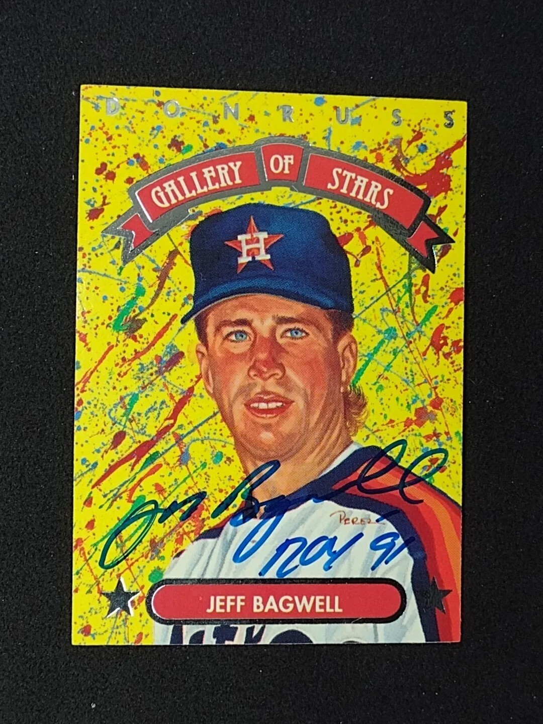 Jeff Bagwell 1992 Donruss Gallery Of Stars Auto Autograph GS-7 W/COA | eBay