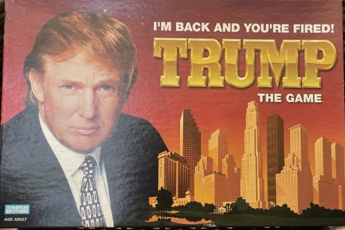 TRUMP the Game 2004 Parker Brothers Board Game Donald Trump Open Box ...