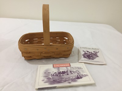 1996 Longaberger Horizon of Hope basket with recipe set | eBay