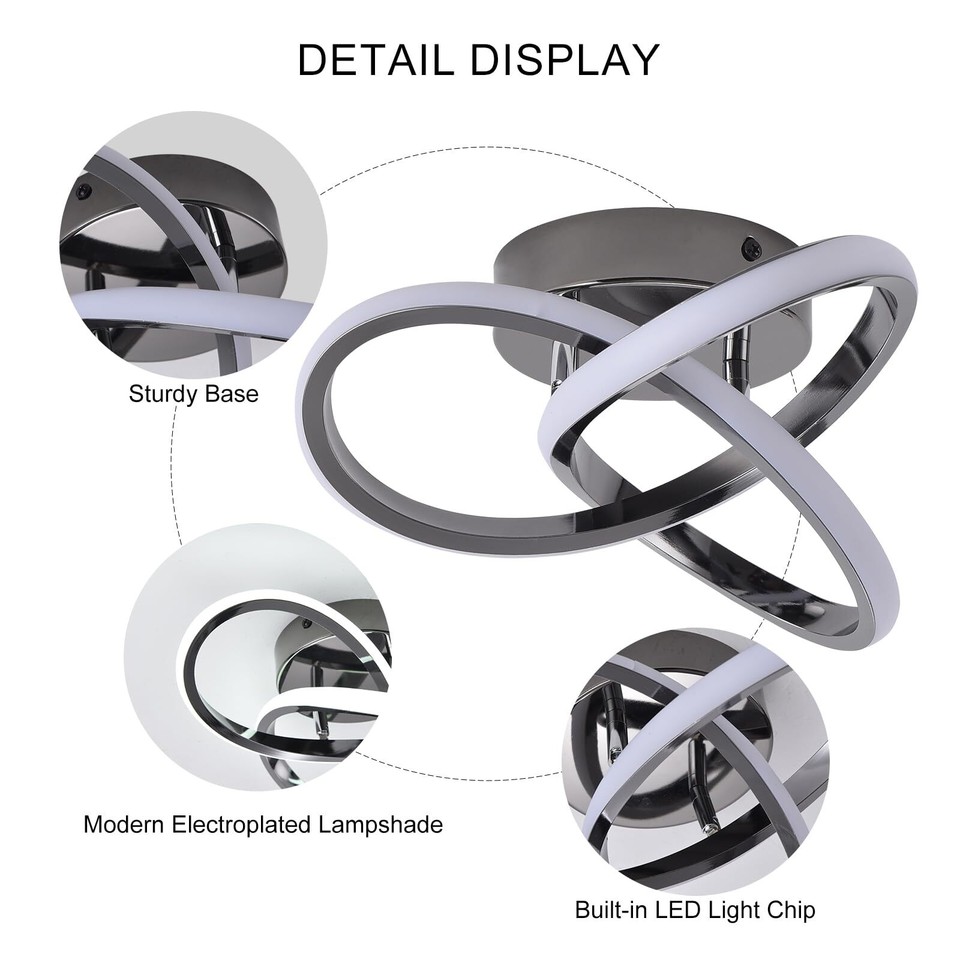 20W LED Ceiling Lights Kitchen Foryer Bedroom Ceiling Lamp Hallway ...