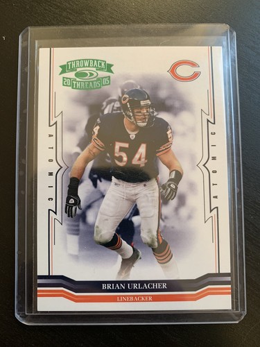 2005 Throwback Threads Brian Urlacher Green /175 #25 Chicago Bears ...