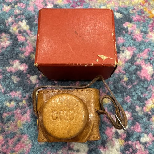 Vtg Continental CMC Japan Mini Spy Camera Leather Case With Box | eBay