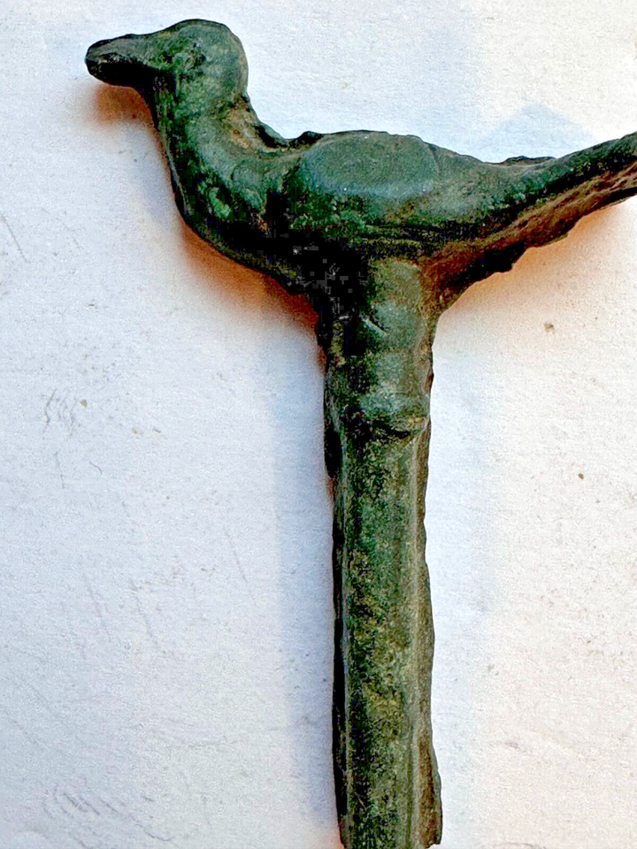 Ancient Roman Bronze Toggle Pin With Bird Finial 1st-3rd Century | eBay