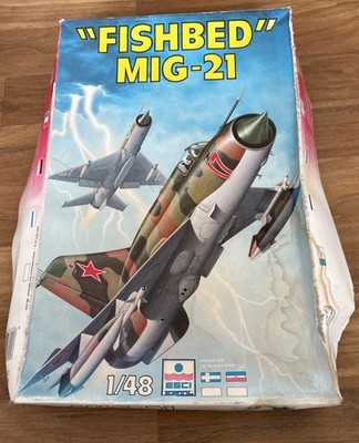 1/48 Scale ESCI, MiG-21 Fishbed Jet Model Kit #4090 BN Open box | eBay