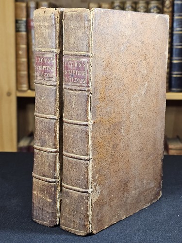 1771 The Scripture-Dictionary or Guide to the Holy Scriptures 2 Vol set ...