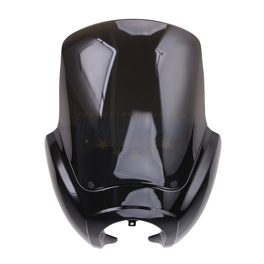 Black Front Fairing Kit For Harley Club Style Dyna Super Glide FXR T ...