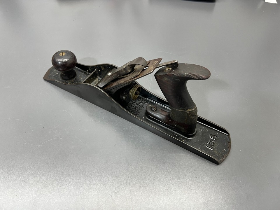 VINTAGE STANLEY BAILEY NO. 5 TYPE 11 (1910-18) CORRUGATED PLANE ALL ...