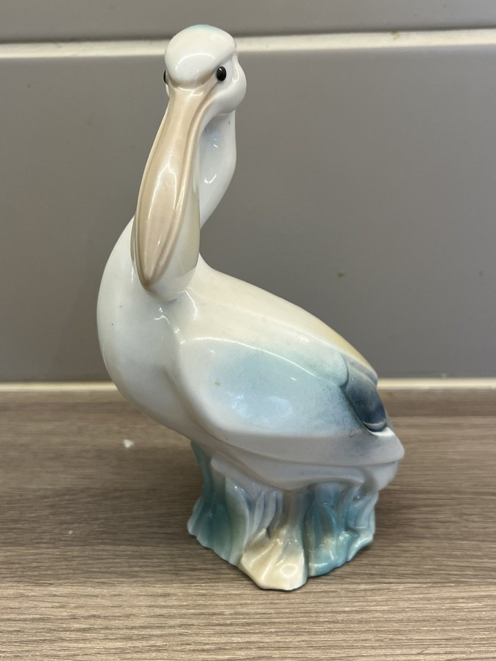 Vintage Tengra Of Valencia Porcelain pelican Figure Ornament Made In ...