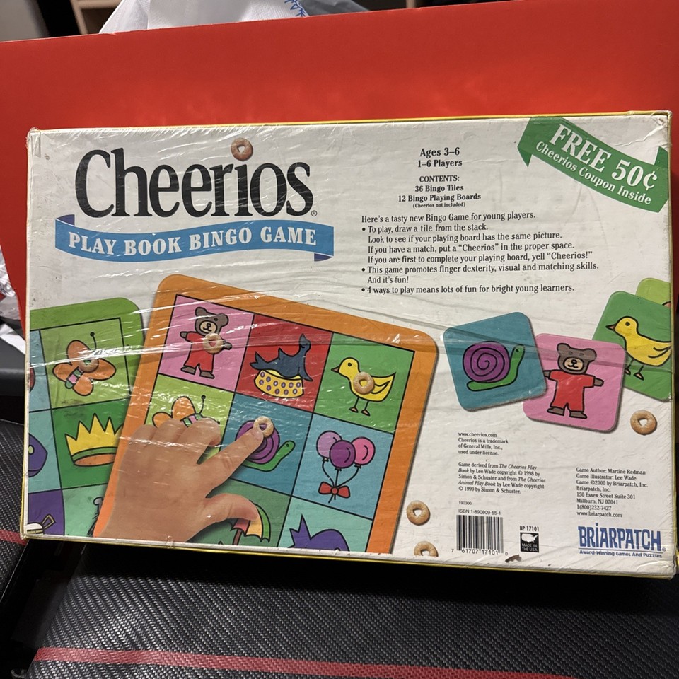 Cheerios Play Book Bingo Game by Briarpatch Games 2000 | eBay