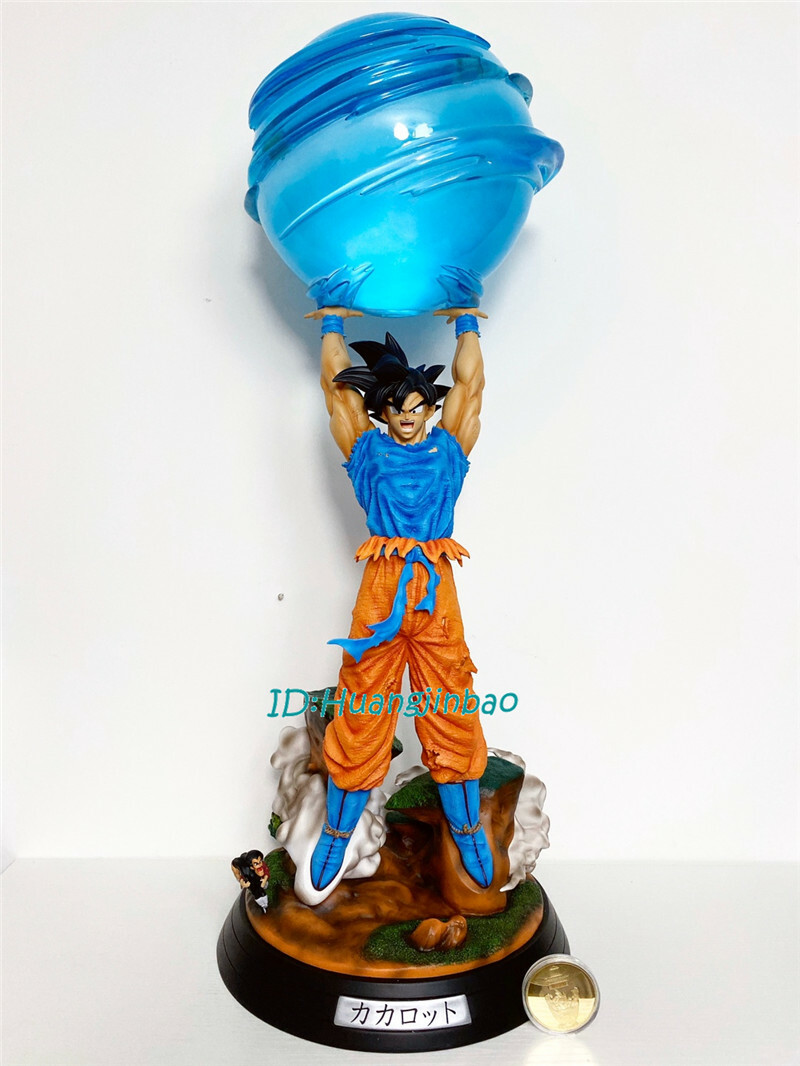 Dragon Ball Son Goku Spirit Bomb Statue Resin Figurine Painted 1/6 In ...