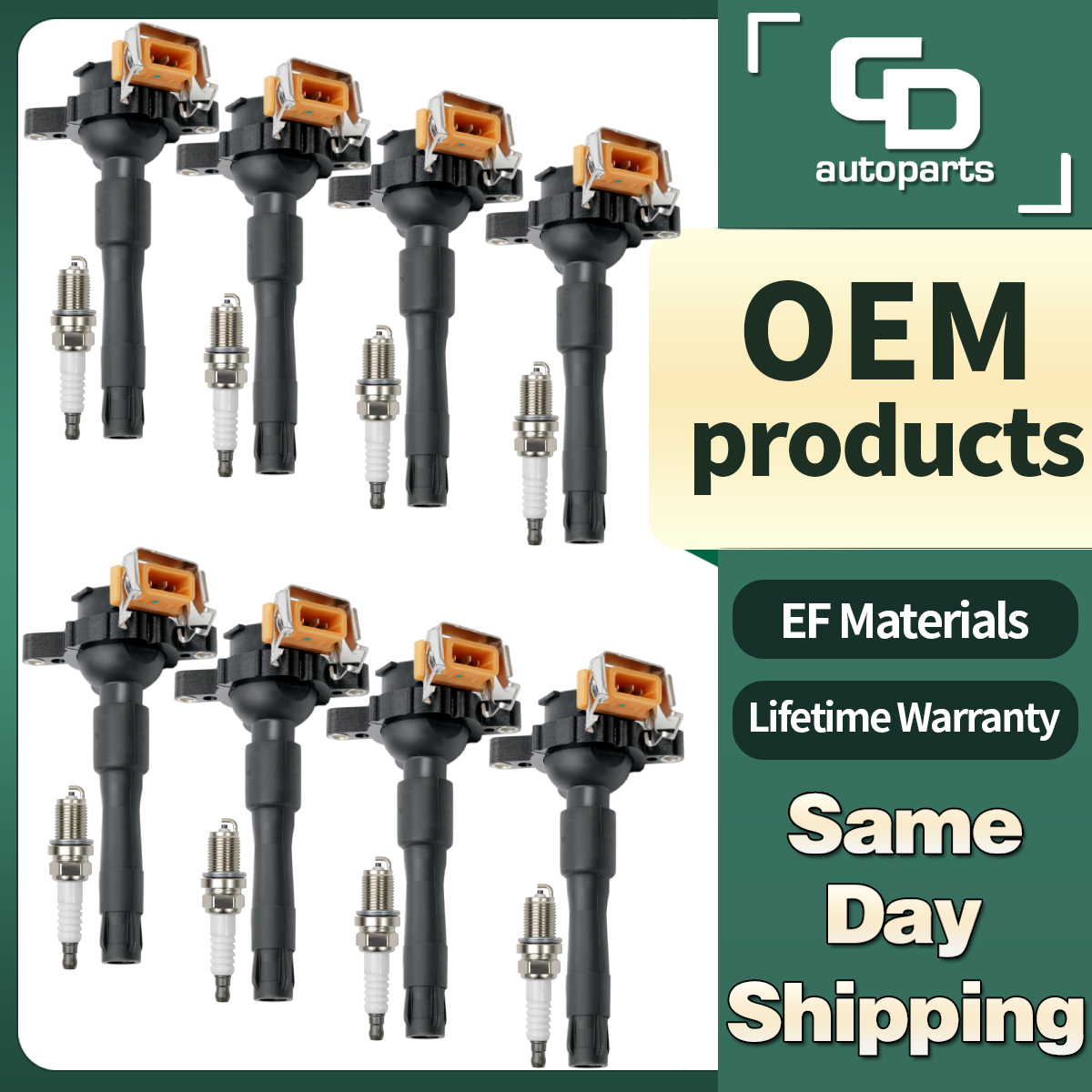 UF354 8 Ignition Coil + 8 Spark Plug for BMW E46 E39 X5 E36 325 330 328 ...