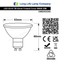 7W 63mm DIMMABLE GU10 LED Replacement for 63mm Halogen bulb Warm or ...