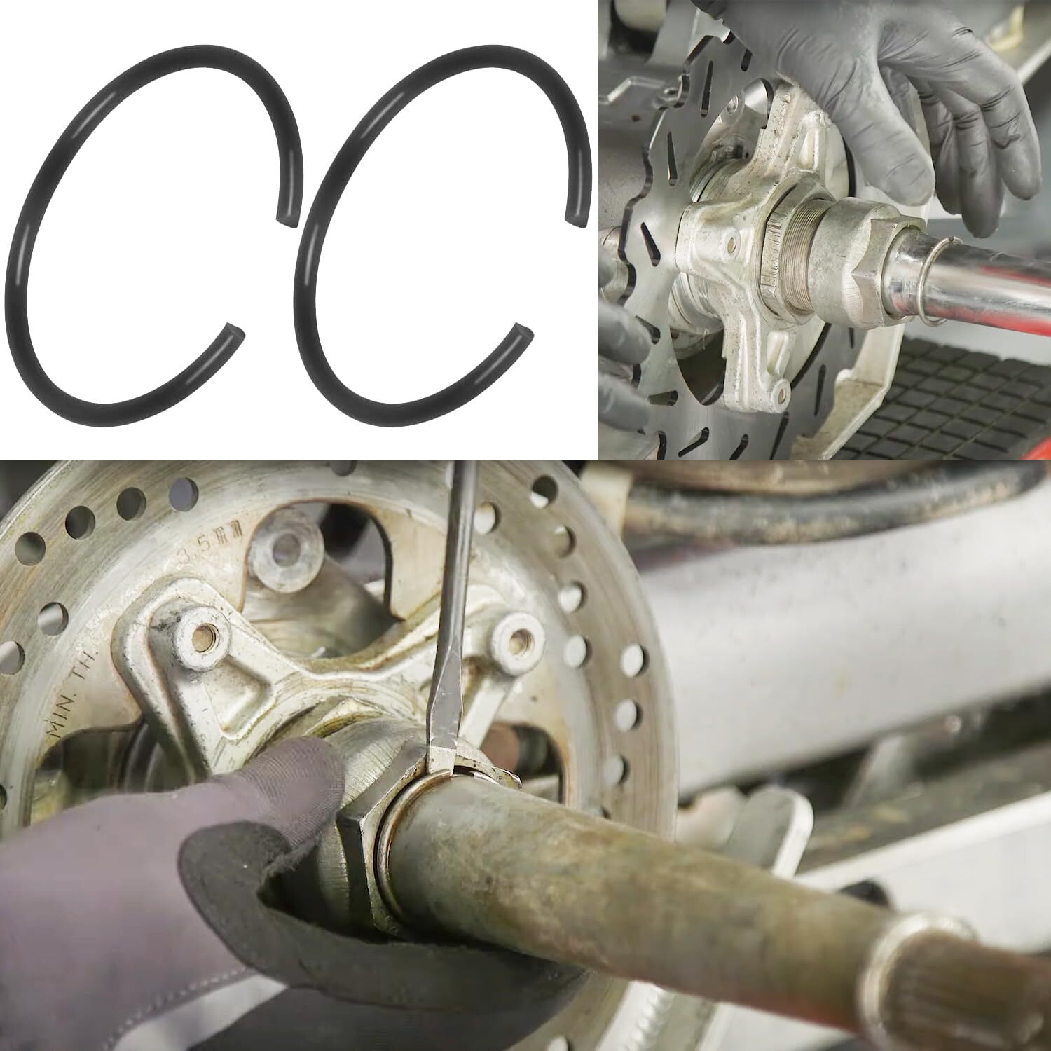 Rear Axle Lock Jam Nut for Honda TRX300EX TRX400EX TRX250X 450R ATC350X ...