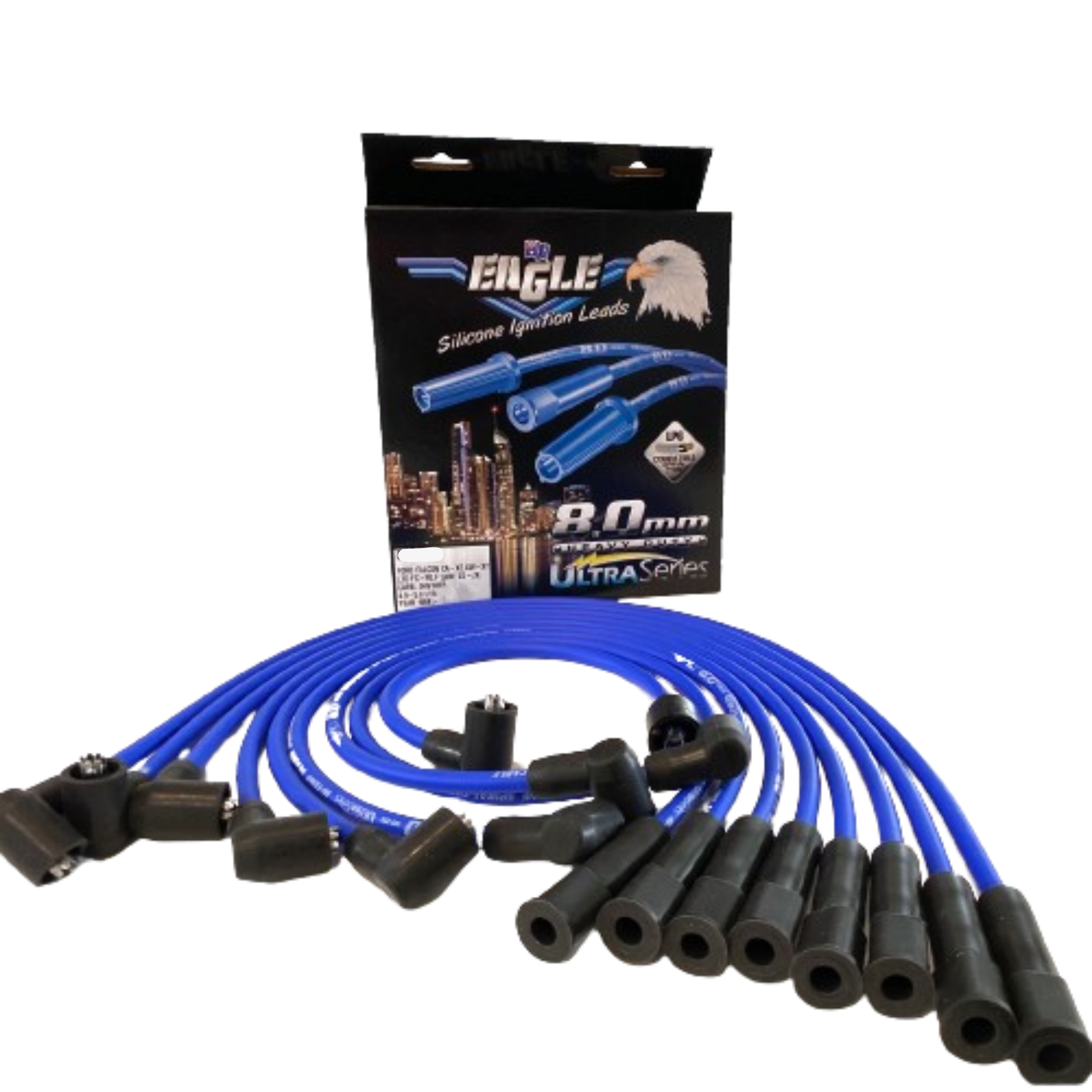 EAGLE 8mm 8cyl Ignition Lead Kit Fits Ford Falcon Fairlane EB ED EF EL ...