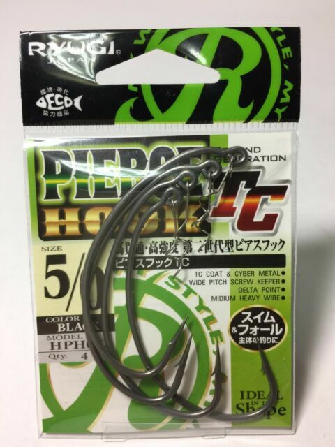 RYUGI Hph061 Pierce TC Hook Wide Gap Screw Keeper Size 5/0 - 3370 for ...